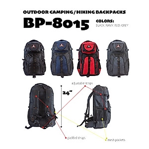 New York XPress Camping/Hiking Daypacks (Navy, 24")