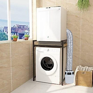 VIWINVELA 3 IN 1 Indoor Dryer Vent Kit Filter Bucket for Electric Dryer with 4-Inch by 8-Feet Proflex Duct (Silver)