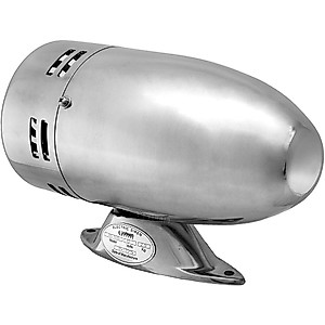 Vixen Horns Loud Old Fashion Motor Driven Stainless Steel Metal Alarm/Siren (Air Raid) Chrome 12V VXS-9070S