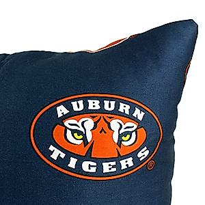 College Covers Everything Comfy Auburn Tigers 16" x 16" Decorative Pillow, Includes 2 Pillows