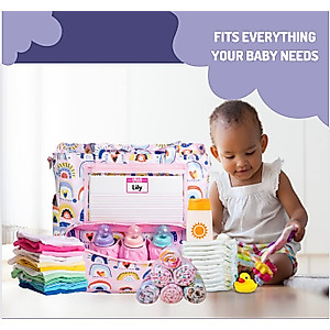 YAY KIDDY Large Totebag for Daycare (Rainbow)