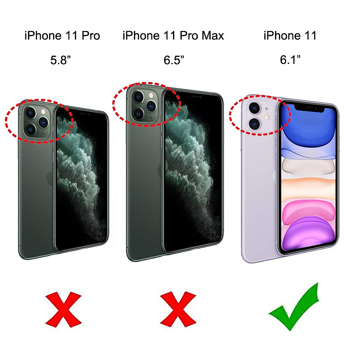 uCOLOR for iPhone 11 Wallet Case with Card Holder-PU Leather Folio Flip Cover Kickstand Card Slots Double Magnetic Clasp RFID Blocking Compatible with iPhone 11 6.1" (Forest)