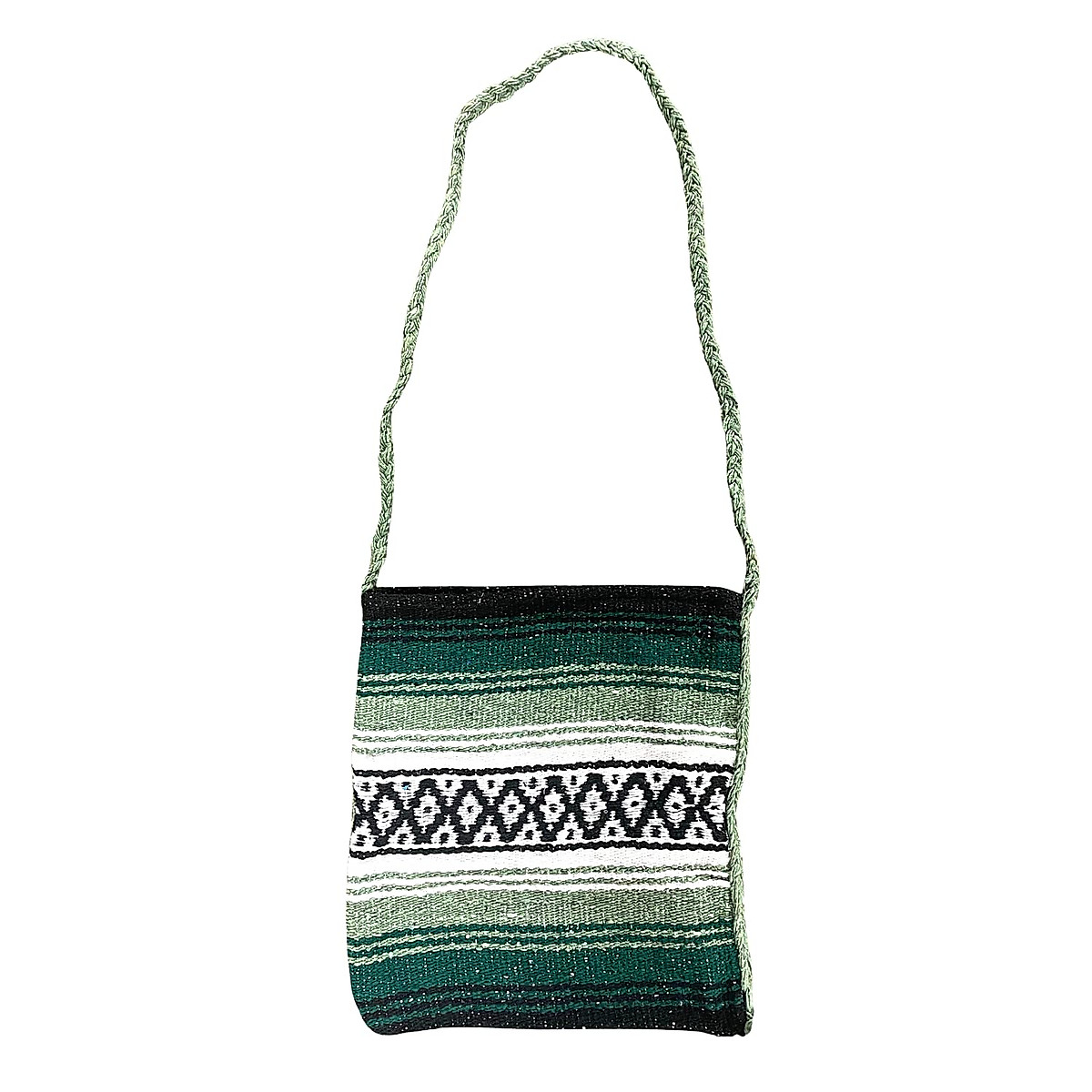 Needzo Mexican Falsa Woven Crossbody Tote Bag, Boho Hippie Fashion Bags for Women, Style May Vary, 14 x 13 Inches