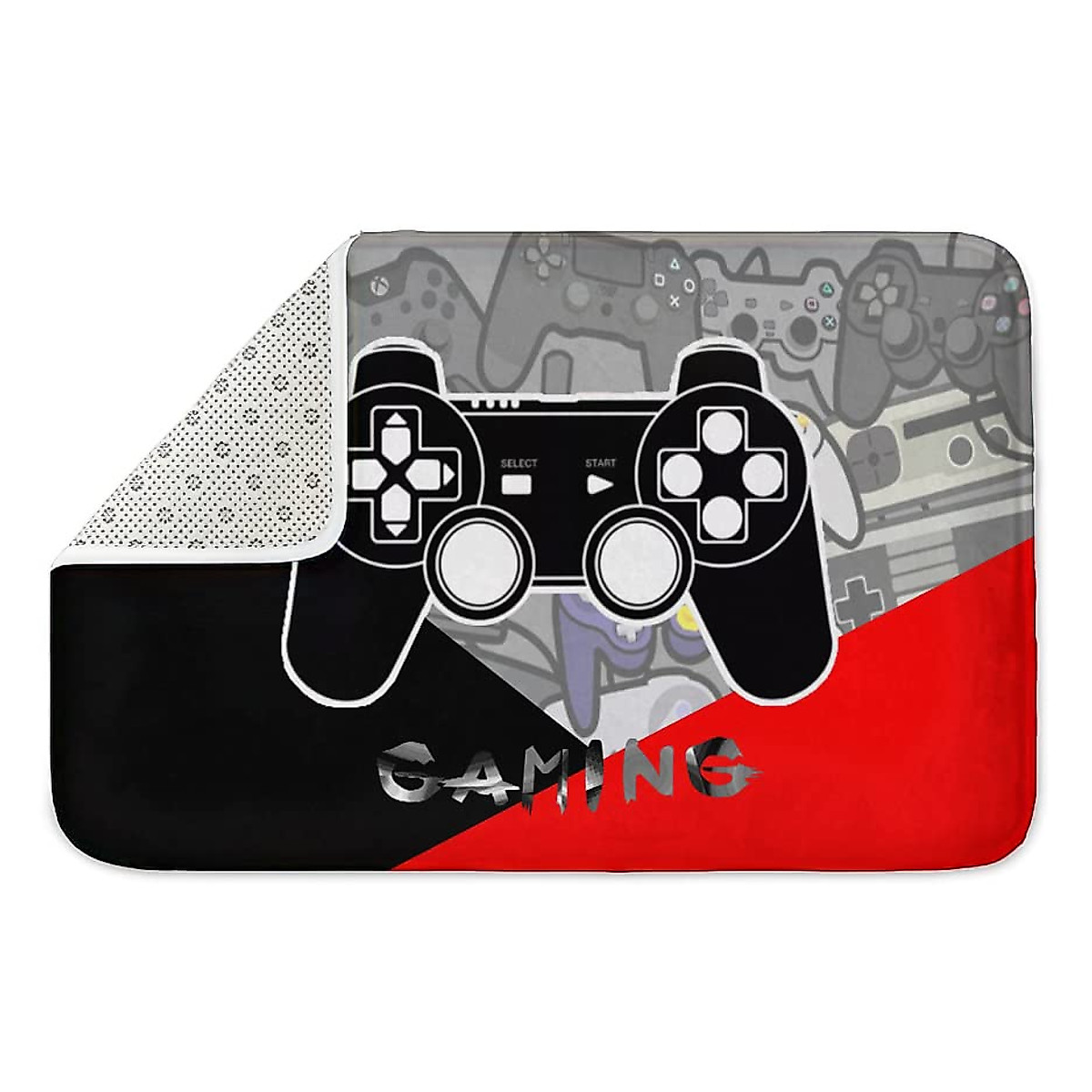 3D Gamer Carpet Decor Large Game Area Rugs Game Printed Living Room Mat Bedroom Controller Player Boys Gifts Home Non-Slip Crystal Floor Polyester Mat 59x79inches