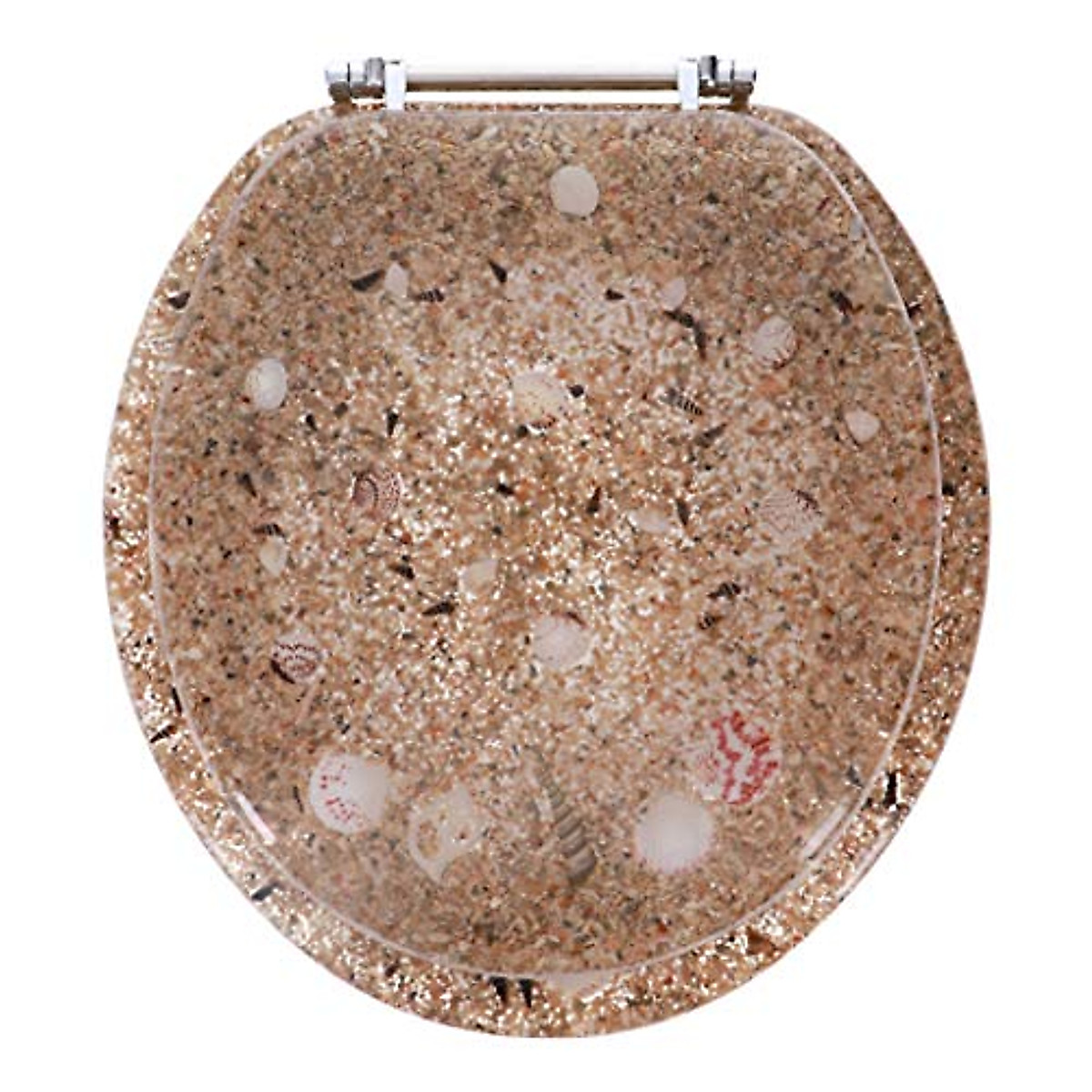 Ginsey Home Solutions Round Resin Toilet Seat, Sea Isle Standard , 59681