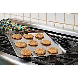 Fox Run Stainless Steel Cookie Sheet Baking Pan, 14" x 17", Silver