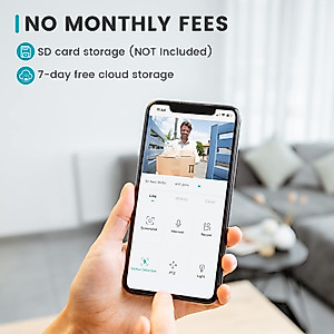 XTU Doorbell Camera with Chime, Video Doorbell Wireless with Motion Zones Customization, Voice Changer, PIR Human Detection, No Monthly fees, Battery-Powered Smart WiFi Doorbell for Home Security