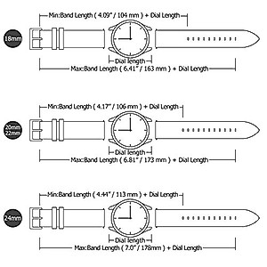 Fullmosa Quick Release Watch Band, Bamboo Leather Watch Strap for Samsung Galaxy Watch (42mm)/Gear S2 Classic/Huawei Watch 2/Moto 360 2nd Gen Men's 42mm/Ticwatch 2/Garmin Forerunner, 20mm Black