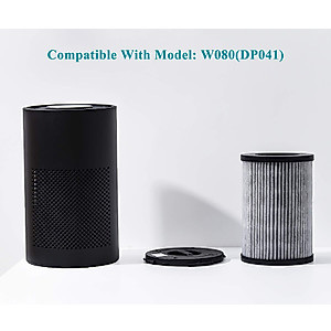 HEPA Air Filter Replacement for Air Purifier (W080), Compatible Purifier Model: DP041