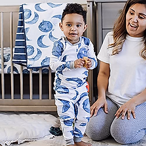 Reversible Quilt, Baby and Toddler Nursery Blanket, Organic Cotton Shell & Polyester Fill