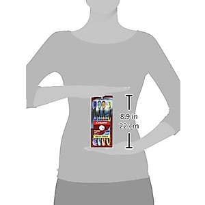 Colgate 360 Advanced Floss Tip Toothbrush, Soft Toothbrush for Adults, 4 Pack