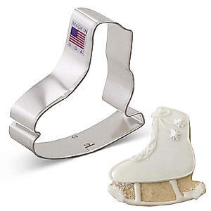 Ice Skate Cookie Cutter 3" Made in USA by Ann Clark
