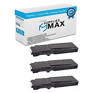 SuppliesMAX Remanufactured Replacement for Phaser 6600DN/6600N/6600VDN/6600VN/WorkCentre 6605DN/6605N Black Metered Toner Cartridge (3/PK-8000 Page Yield) (106R02240_3PK) - (Made in The USA)