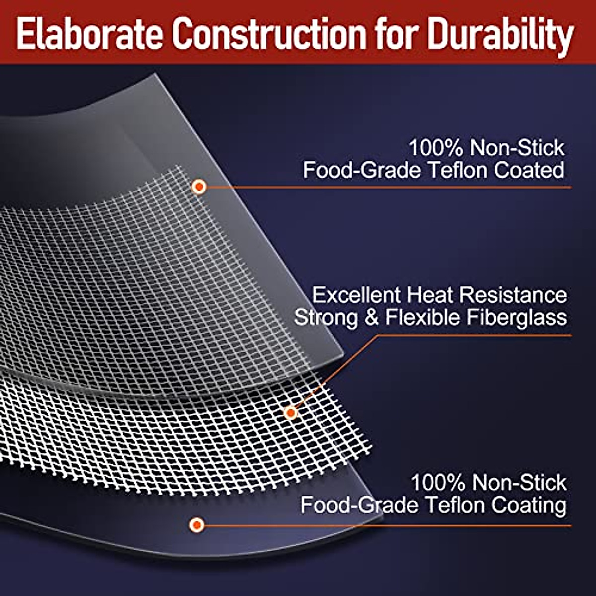 PatioGem Reusable Grill Mesh Mat, Grill Mats for Outdoor Grill Nonstick BBQ Mats for Grilling, Grill Set of 3, Nonstick Grill Mesh Mat, Mats for Grilling, BBQ Accessories Mesh Grill Mat -15.75” x 13”