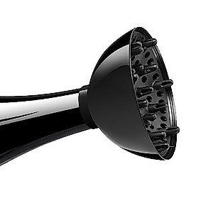 BinaryABC Universal Diffuser Hair Dryer Attachment,Hair Dryer Diffuser Nozzle,Wavy Curly Hair Diffuser,Hair Dryer Cover(Black)