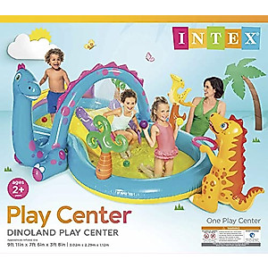 Intex Dinoland Inflatable Play Center, 119in X 90in X 44in, for Ages 2+