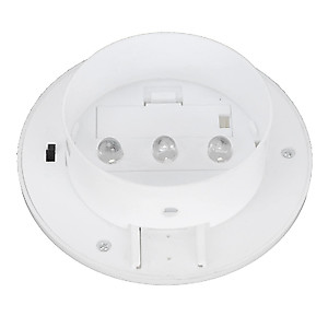 Fdit 3LED Solar Power Eaves Light White Solar Outdoor Wall-Mounted Lighting Lamp for Home Garden