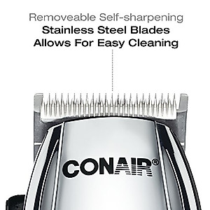 Conair Cordless 22-piece Hair Clipper, Use Corded or Cordless