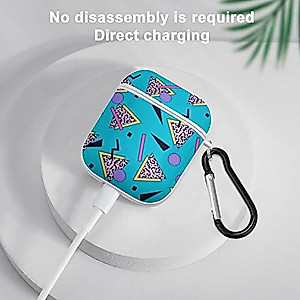 Japanese Vaporwave Case for Airpods Protective Cover for Apple Earphone with Keychain Cute Graphic Cases Designed for Air Pods 2&1