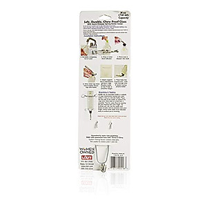 Lixit Chew Proof Flat Sided Water Bottles for Rabbits, Ferrets, Rats, Birds, Hamsters, Guinea Pigs, Chinchillas Gerbils and Other Small Animals. (26 Ounce (Pack of 1), Clear)