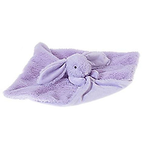 Apricot Lamb Stuffed Animals Purple Bunny Rabbit Security Blanket Infant Nursery Character Blanket Luxury Snuggler Plush Baby Lovey(Purple Bunny, 13 Inches)