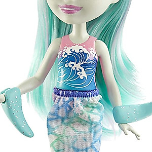 Mattel Enchantimals Naddie Narwhal Doll with Sword Figure, 6-inch Small Doll with Removable Mermaid-Inspired Skirt & Accessories