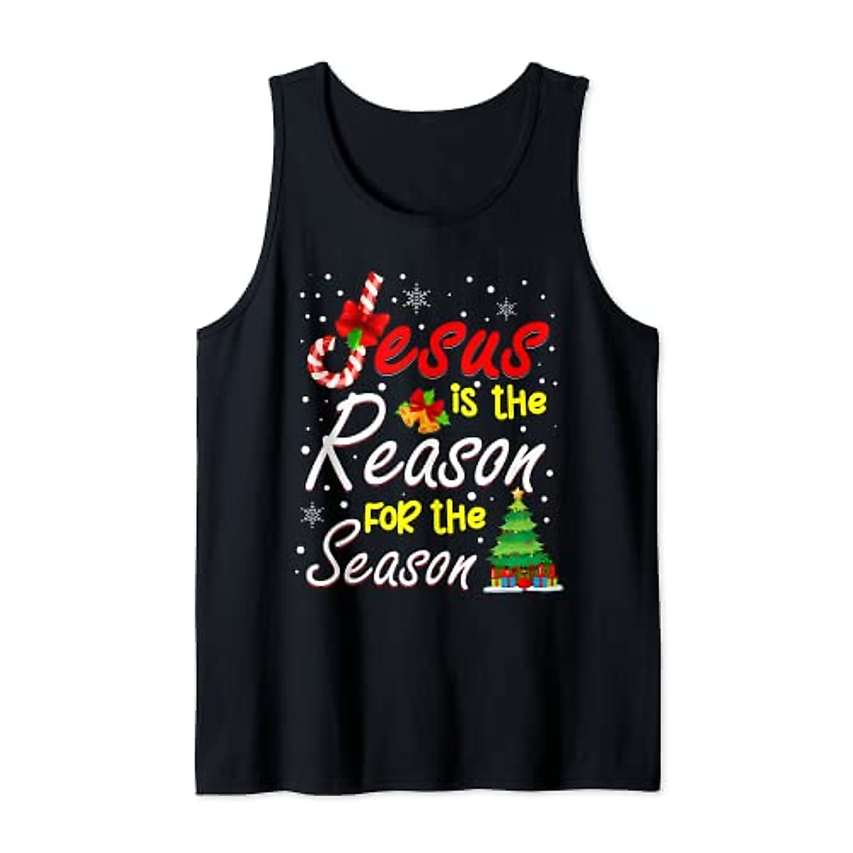Christian Jesus The Reason Christmas Stocking Stuffer Gifts Tank Top