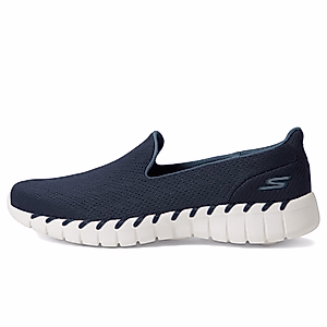 Skechers Women's GO Walk Smart 2-Sunset Springs Sneaker, Navy/Blue, 9