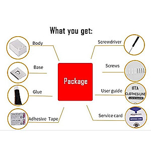 ITTA Round Retractable Clothesline with Adjustable Rope String Hotel Style Heavy Duty for Bathroom, Wall Mounted Laundry Drying Line for Shower, 9.3 Feets Indoor Clothes Line Washing Line