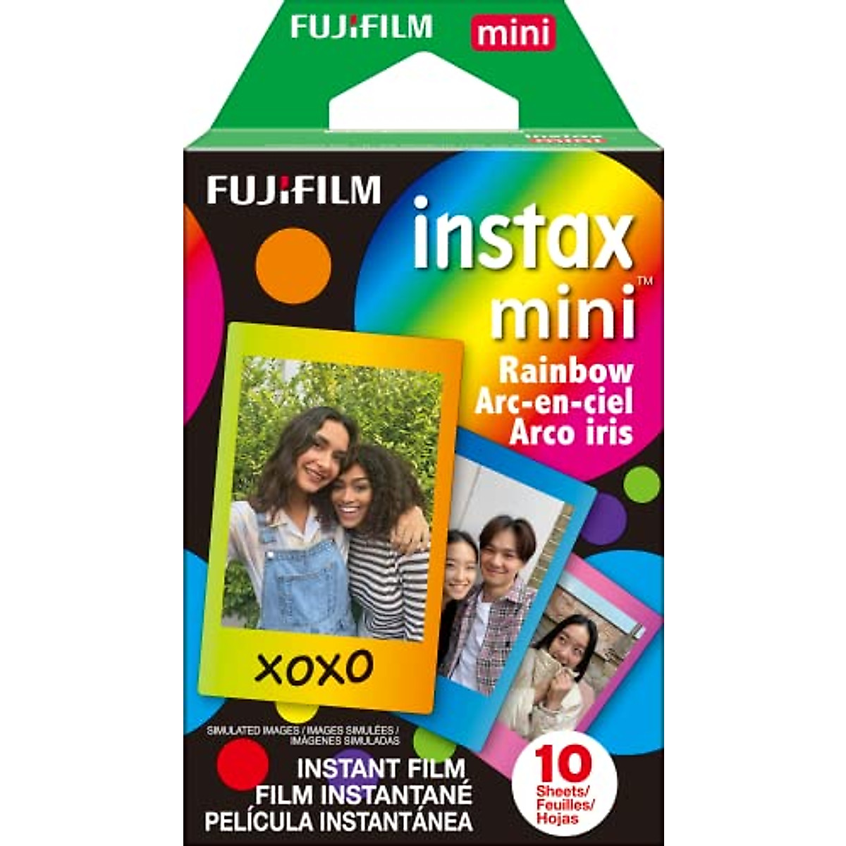 Fujifilm Instax Mini Rainbow Film - 10 Exposures & Instax Mini Blue Marble Film - 10 Exposures & Instax Mini Mermaid Tail Film - 10 Exposures