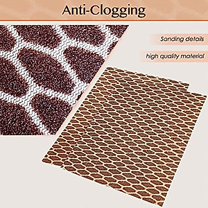 S&X Sanding Sponge Set 6-Pack of Hook and Loop Sandpaper Interchangeable 6 Assorted Grits - Wet and Dry, Anti-Clogging, Durable (6)