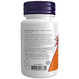NOW Supplements, Vitamin E-200 IU Mixed Tocopherols, Antioxidant Protection*, 100 Softgels