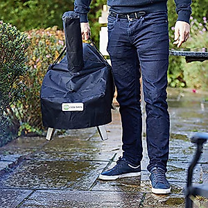 Outi Portable Outdoor Pizza Oven – Portable Oven – Multifuel Outdoor Pizza Oven – Stainless steel with Built In Thermometer – Pellets, Wood or Charcoal