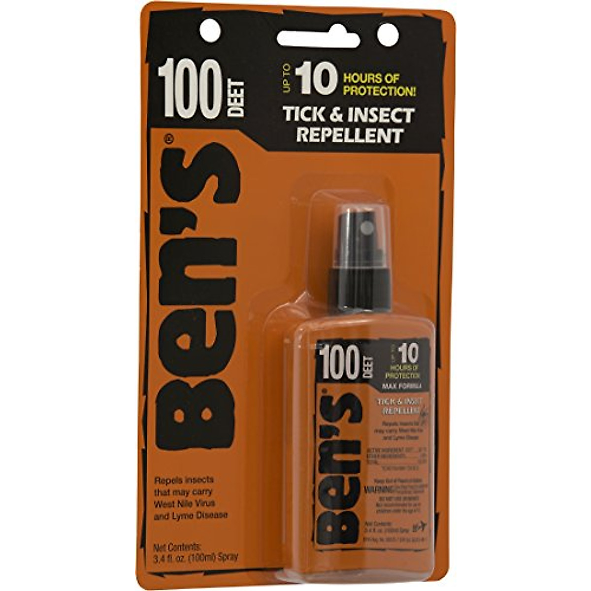Ben's 100% DEET Mosquito, Tick and Insect Repellent, 3.4 Ounce Pump