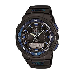 Casio Sports Japanese-Quartz Watch with Resin Strap, Black, 18 (Model: SGW500H-2BV)