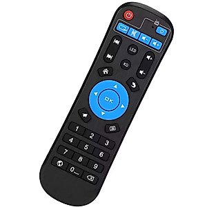 Amiroko Replaced Remote Control Compatible with Android Smart TV Box T95, T95Z-K-V-U-W Pro, HK1, MX10, X88, X96, TX6, TX3, MX1, H50, H96