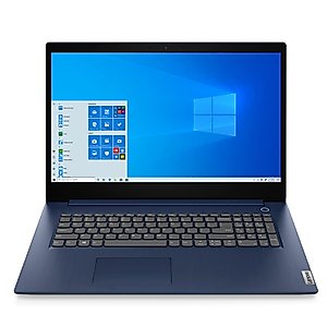 Lenovo IdeaPad 3 Laptop, 17.3" FHD (1920x1080) Non-Touch, Intel Core i7-1065G7, 8GB Ram, 256GB SSD, Webcam, Windows 10