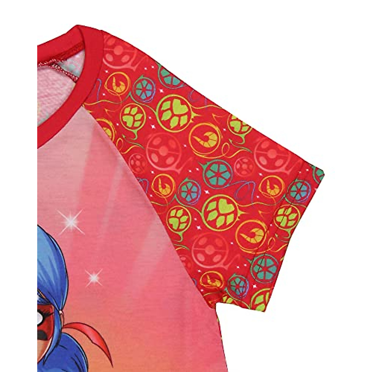 INTIMO Miraculous: Tales of Ladybug & Cat Noir Girls' Nightgown Sleep Pajama Shirt (10/12)