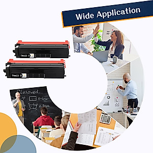 Colorking Compatible Toner Cartridge Replacement for Brother TN433 TN433BK TN-433 TN431 TN436 Black Toner for Brother HL-L8360CDW HL-L8360 MFC-L8900CDW HL-L8260CDW MFC-L8610CDW Printer(2 Pack)