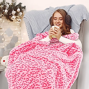 Warm Blanket Pink Soft Fleece Blankets Throw Blankets for Bed