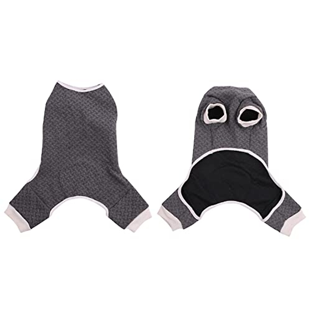 ASENKU Knitted Dog Pajamas Thermal Dog Onesie, Stretchy Jumpsuits Puppy Bodysuits for Small Dogs