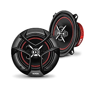 Sound Storm Laboratories CG553 5.25 Inch Car Stereo Door Speakers - 250 Watts Max, 3 Way, Full Range Audio, Tweeters, Coaxial, Sold in Pairs