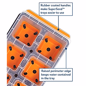 Burpee SuperSeed Windowsill Seed Starting Tray | 8 XL Cell | Seed Starter Tray | Reusable & Dishwasher Safe | for Starting Vegetable Seeds, Flower Seeds & Herb Seeds | Window Garden Seed Starting Kit