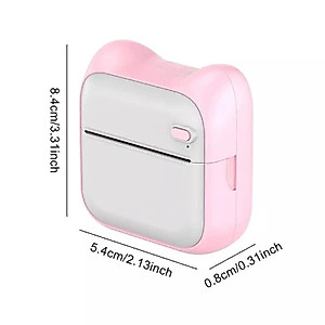 SLNFXC Pocket Thermal Printer Portable Mini Wireless Connect Photo Label (Color : D, Size : 1)