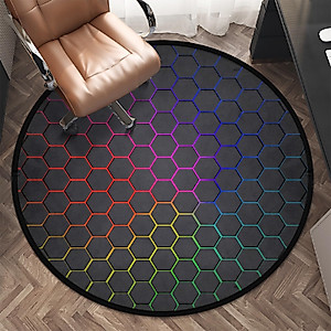keepcute Gaming Chair Mat 47inch for Hardwood Floor Anti-Slip Office Chair Mat for Carpet Desk Chair Mat Computer Chair Mat Floor Protector for Office Gaming Room 4 ft