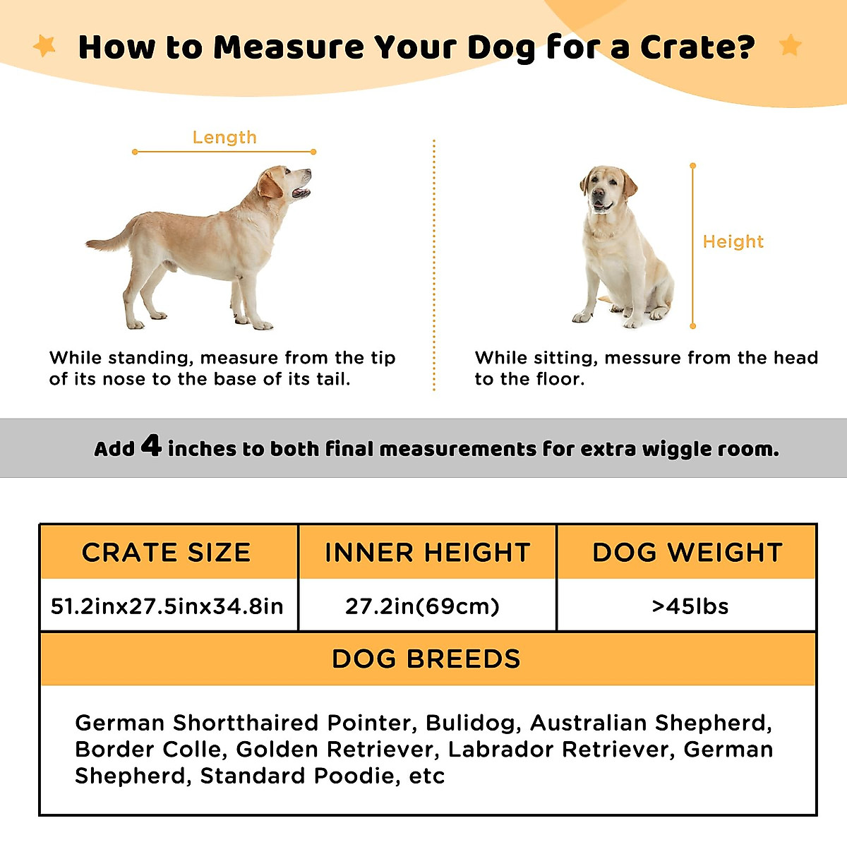 Dreamania Corner Dog Crate Furniture with Storage, 51.3" Upgraded Modern Dog Cage, End Table, Indoor Pet Crate Small Medium Large Dogs, White, Perfect for Limited Room
