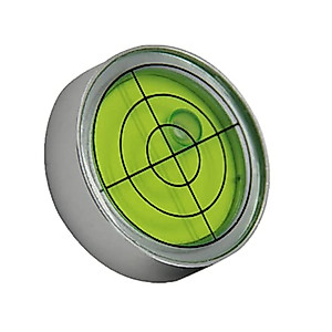 Levels Bubble Mini Tool Aluminum Small Bullseye Level Round Spirit Bubble Level for Precise Leveling in Any Position 30mm(silver)