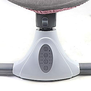 TFCFL Baby Swings for Infants, Foldable Infant Swing Chair Baby Bouncer 4-Speeds with Music Speaker, Remote Control, Netting, Hanging Toys, Seat Cover, Pillow or 0-12 Months Newborn Babies (Pink)