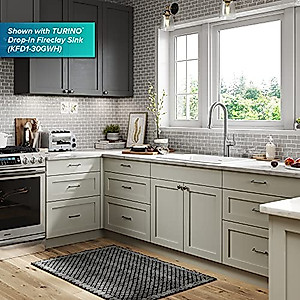 KRAUS Oletto Tall Modern Single-Handle Touch Kitchen Sink Faucet with Pull Down Sprayer in Spot Free Stainless Steel, KTF-3101SFS