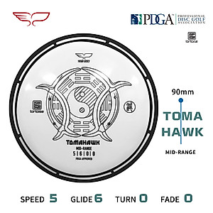 Yikun Disc Golf Disc Midrange Professional Disc Golf Discs Mid-Range 170-175g for Outdoor Games Beginner Disc Golf (Color May Vary)